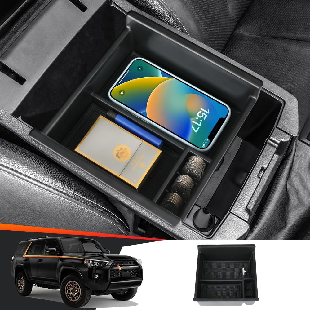 Amazon.com: LUNQIN Car Center Console Organizer Tray for Toyota 4Runner ...