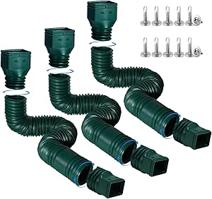 plusgutter Rain Gutter Downspout Extensions, Flexible Downspout ...