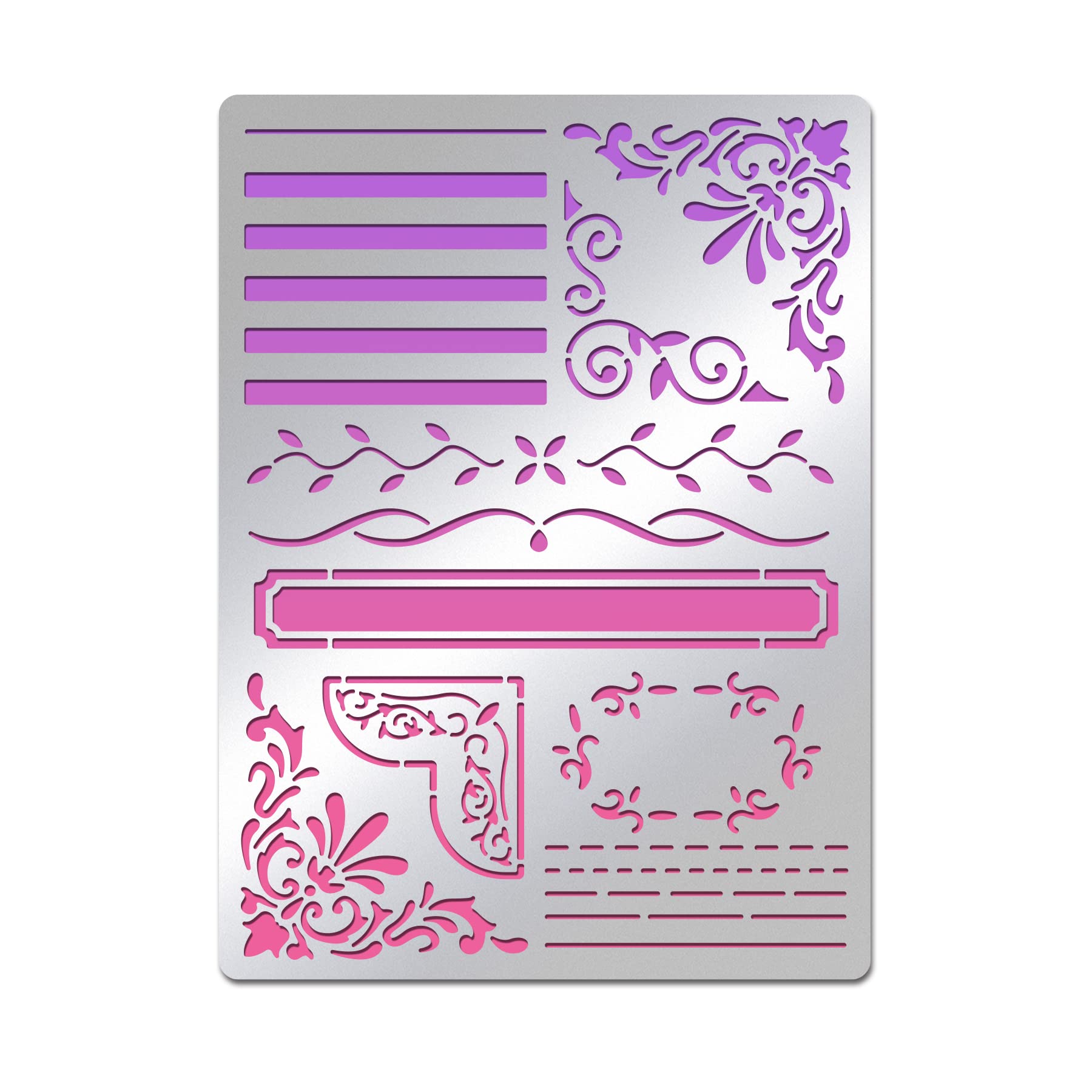 Embossed Aluminum Decorative Borders Outdoor Aluminum Metal 3D Model