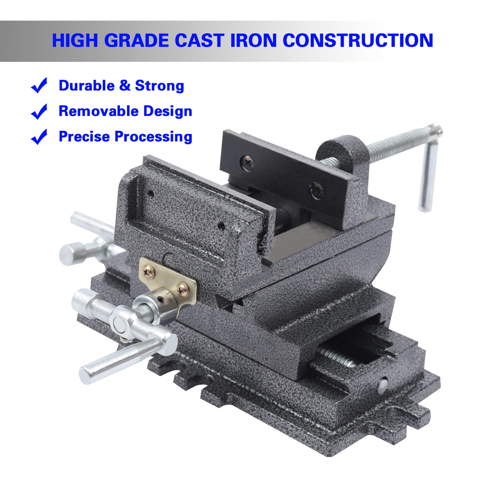 Snapklik.com : 4" Cross Slide Drill Press Vise, Compound Bench Table ...