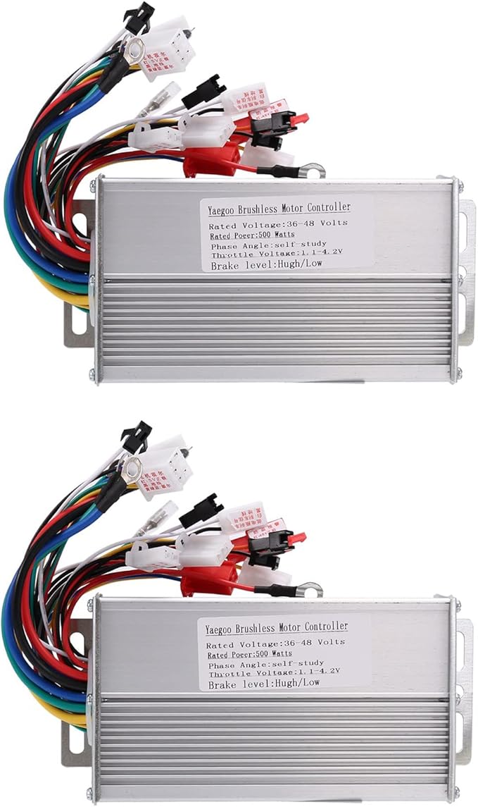 Amazon.com : Fangyid 2X EBike Brushless Controller 30A 36V 48V 500W Electric Scooter Blcd ...