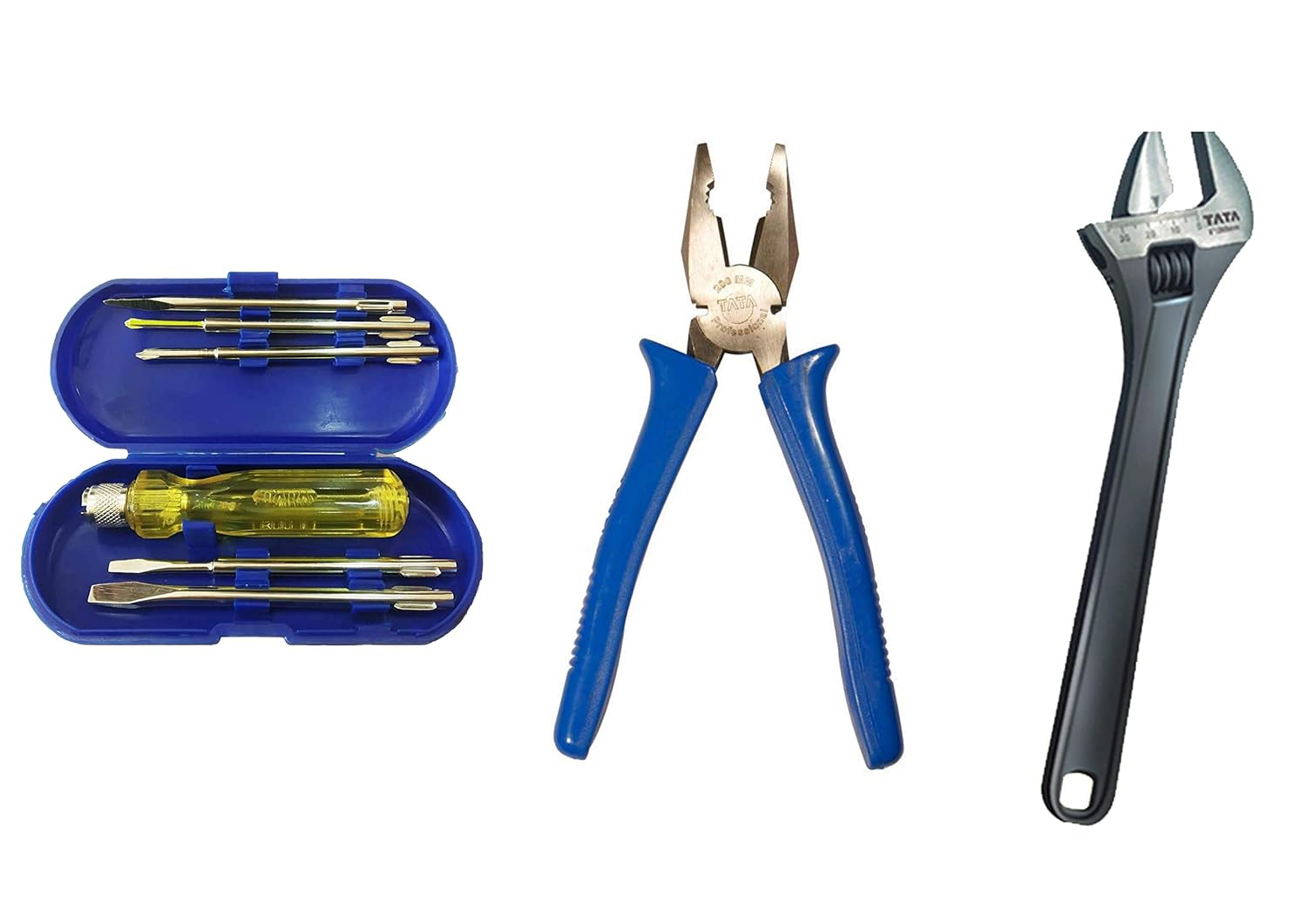 Tata Agrico Tools Combo Pack for Home (Combination plier with Acetate ...