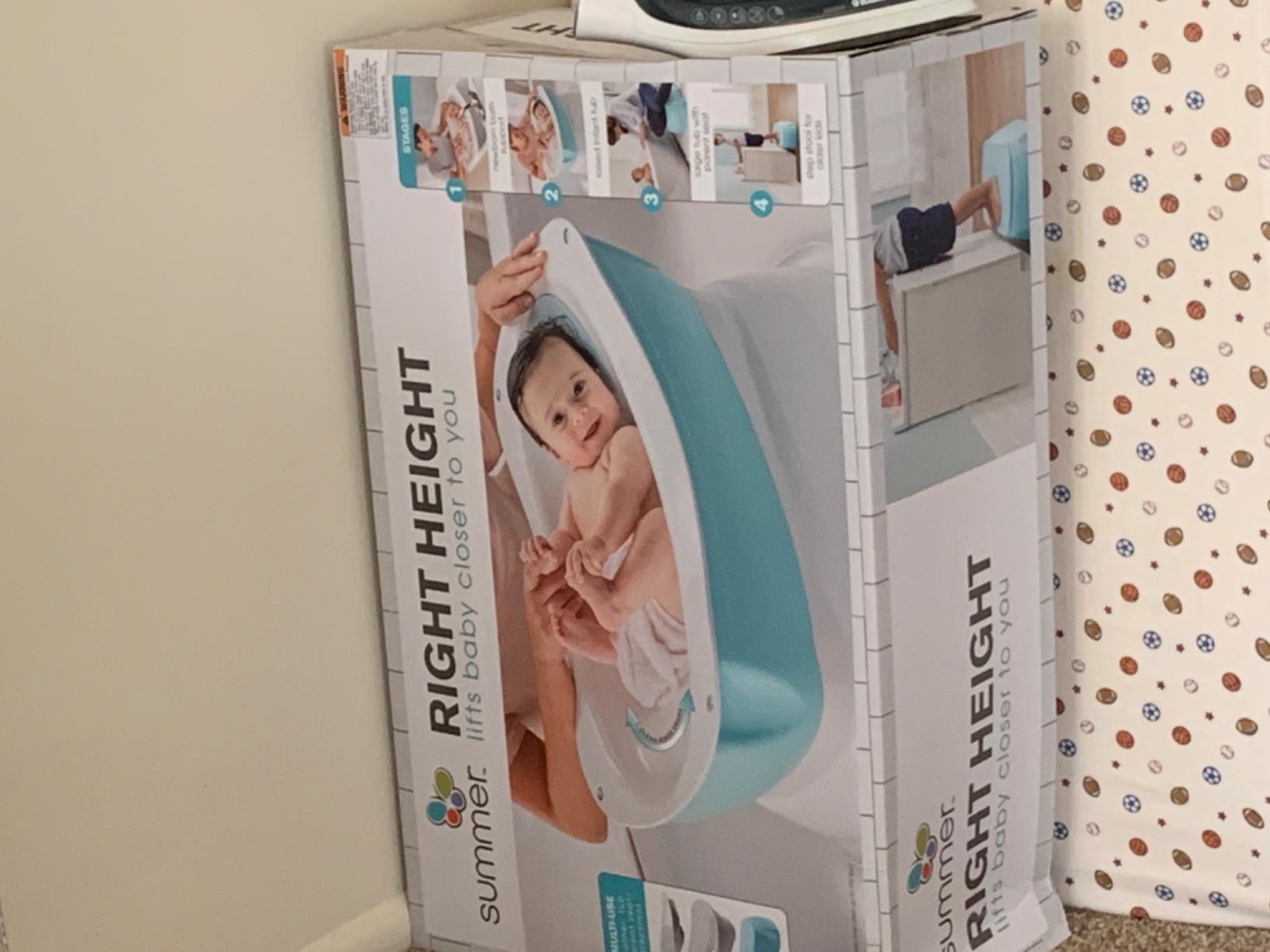 Amazon.com: Summer Right Height Bath Tub – Elevated and Spacious Baby ...