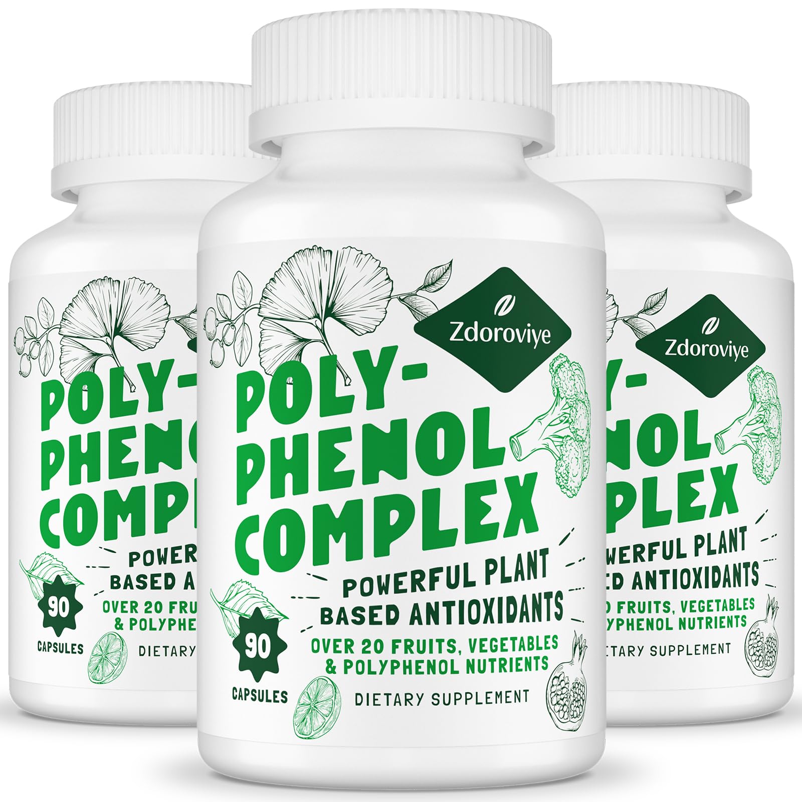 Snapklik.com : 2250 MG Polyphenols Supplement Over 20 Fruits ...