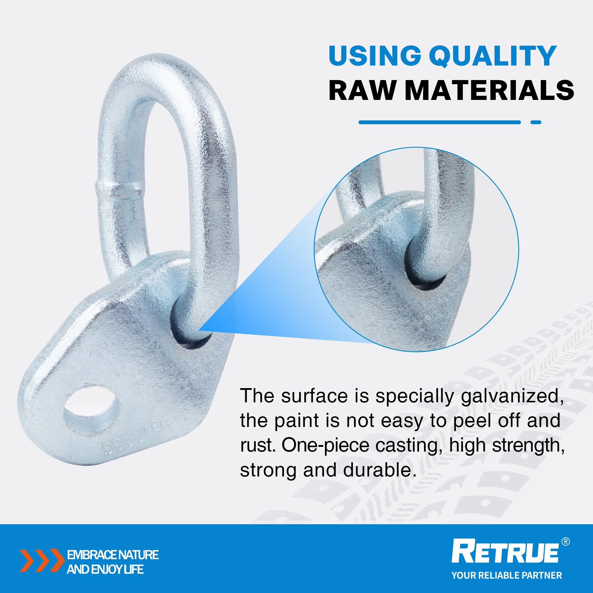 Snapklik.com : RETRUE 7100 Lifting Bracket Set Rust Proof 5,500 Lb ...