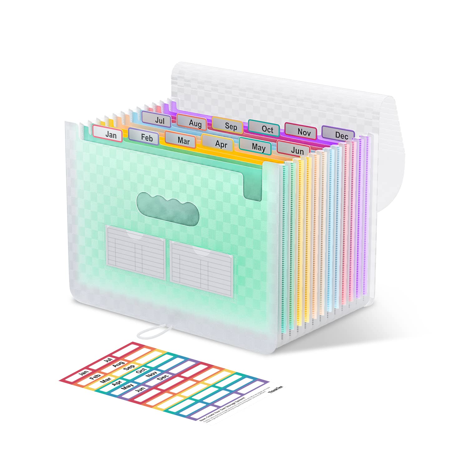 Snapklik.com : ThinkTex Accordion File Organizer, 12 - Pocket Expanding ...
