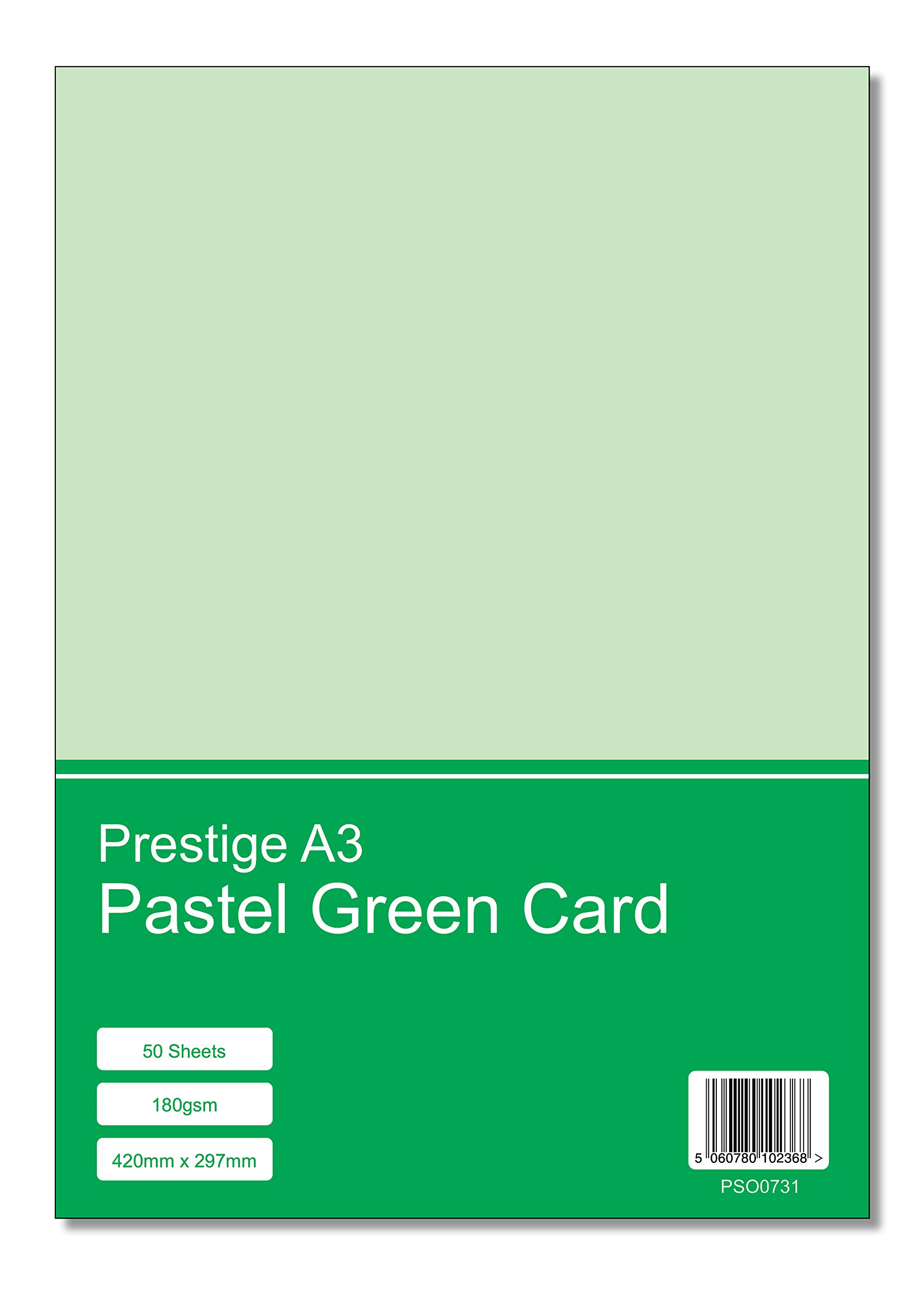 Prestige A3 Pastel Green 180gsm Craft Card x 50 Sheets per Pack ...