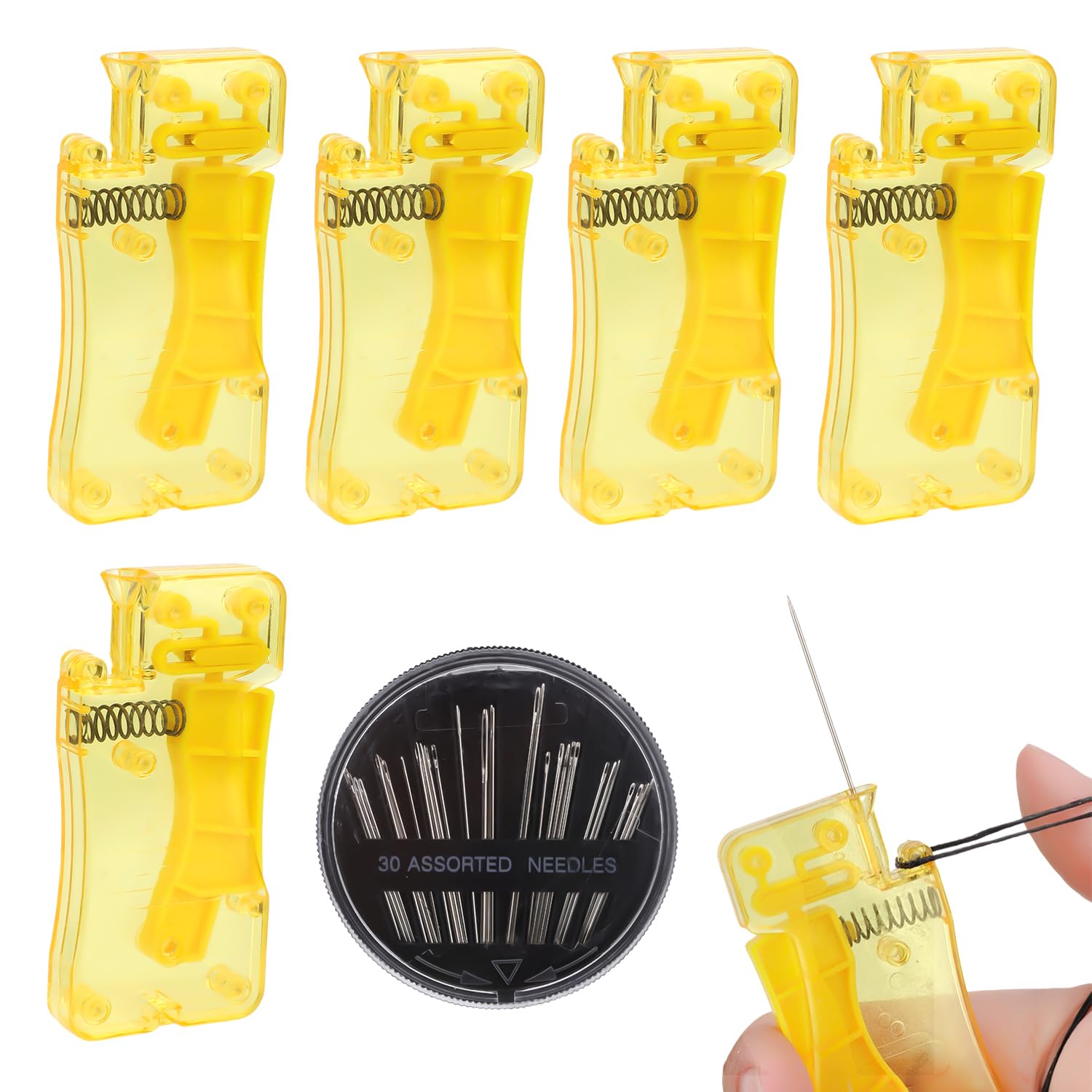 Automatic Needle Threader, 5pcs Auto Needle Threader Needle Threading ...