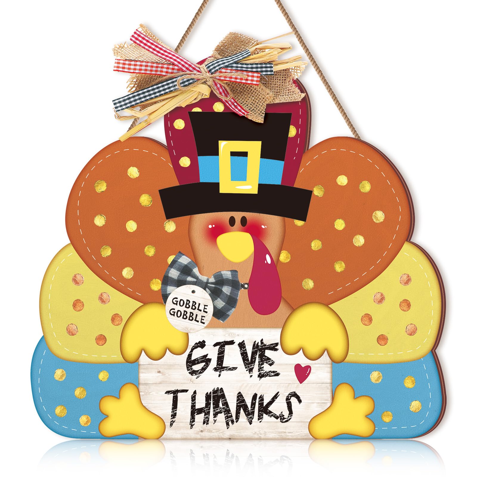 Cute Turkey With Sign Clip Art