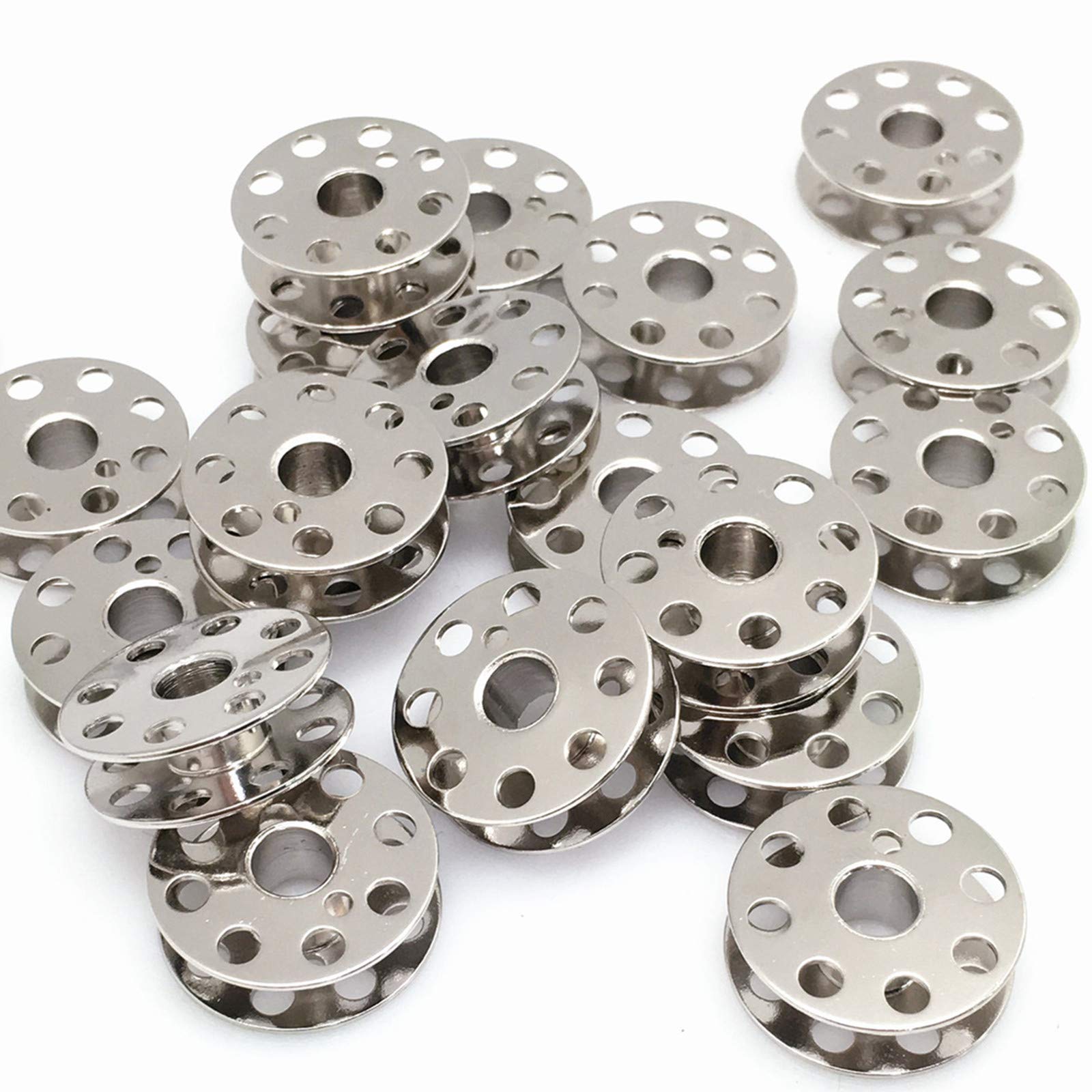 Amazon.com: YEQIN 20pcs Metal Bobbins for Singer Featherweight 221 ...