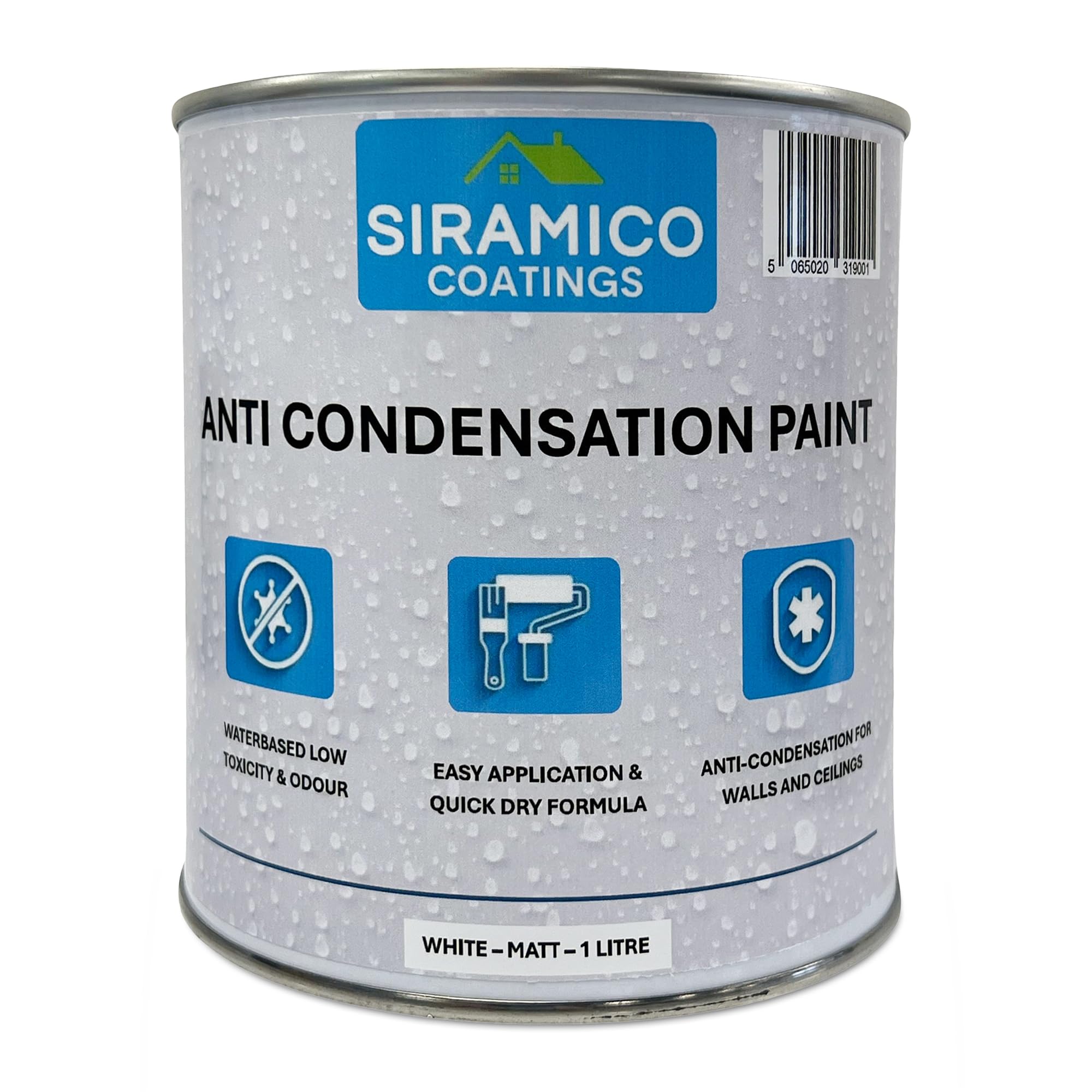 SIRAMICO COATINGS | Anti-Condensation Paint | 1 Litre - Matte White ...