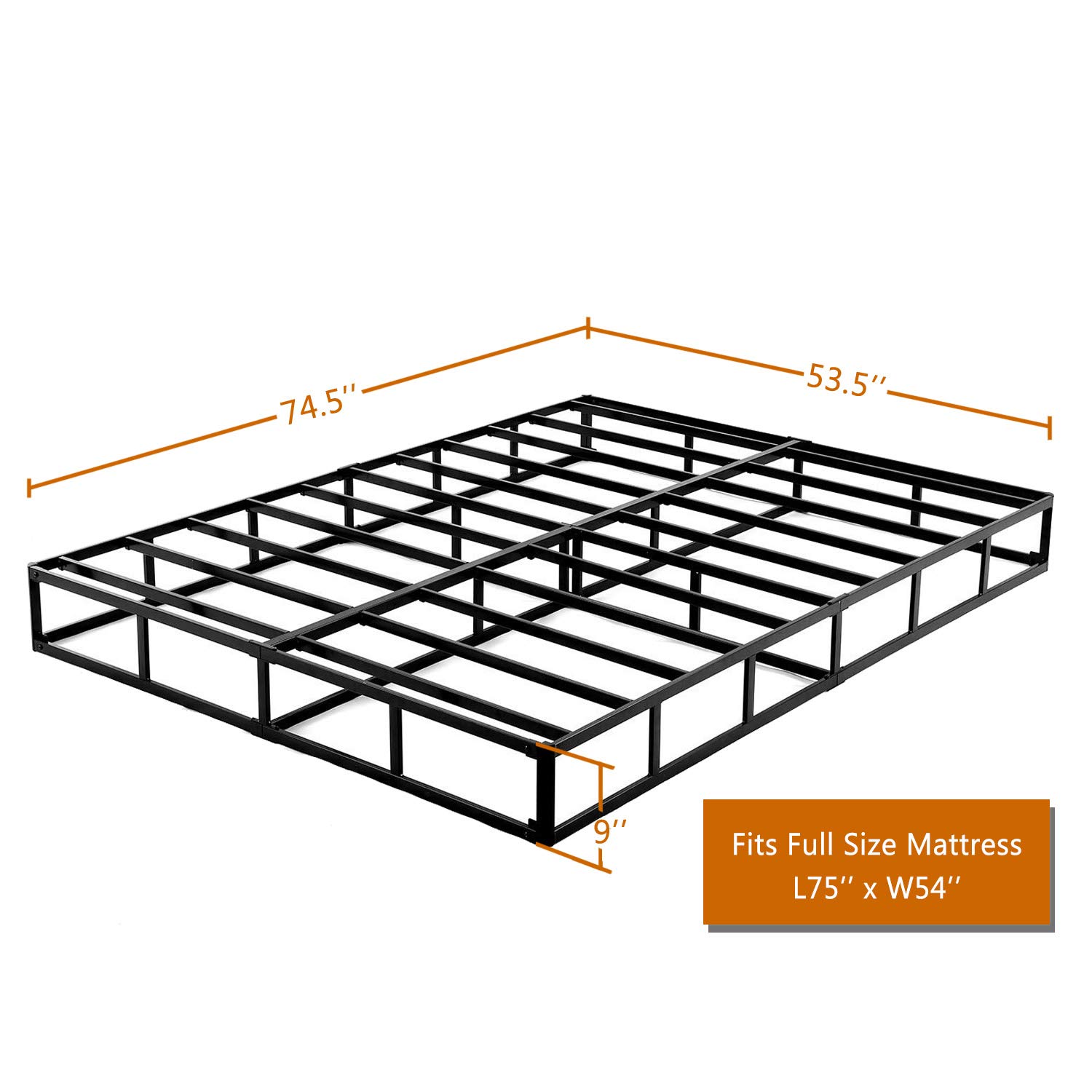 ZIYOO Box Spring Full, 7 Inch Metal Box Springs, Mattress Foundation ...