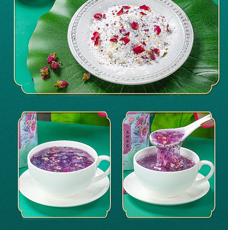 1 lata, 12.35oz, sopa instantánea de almidón de raíz de loto Tremella ...