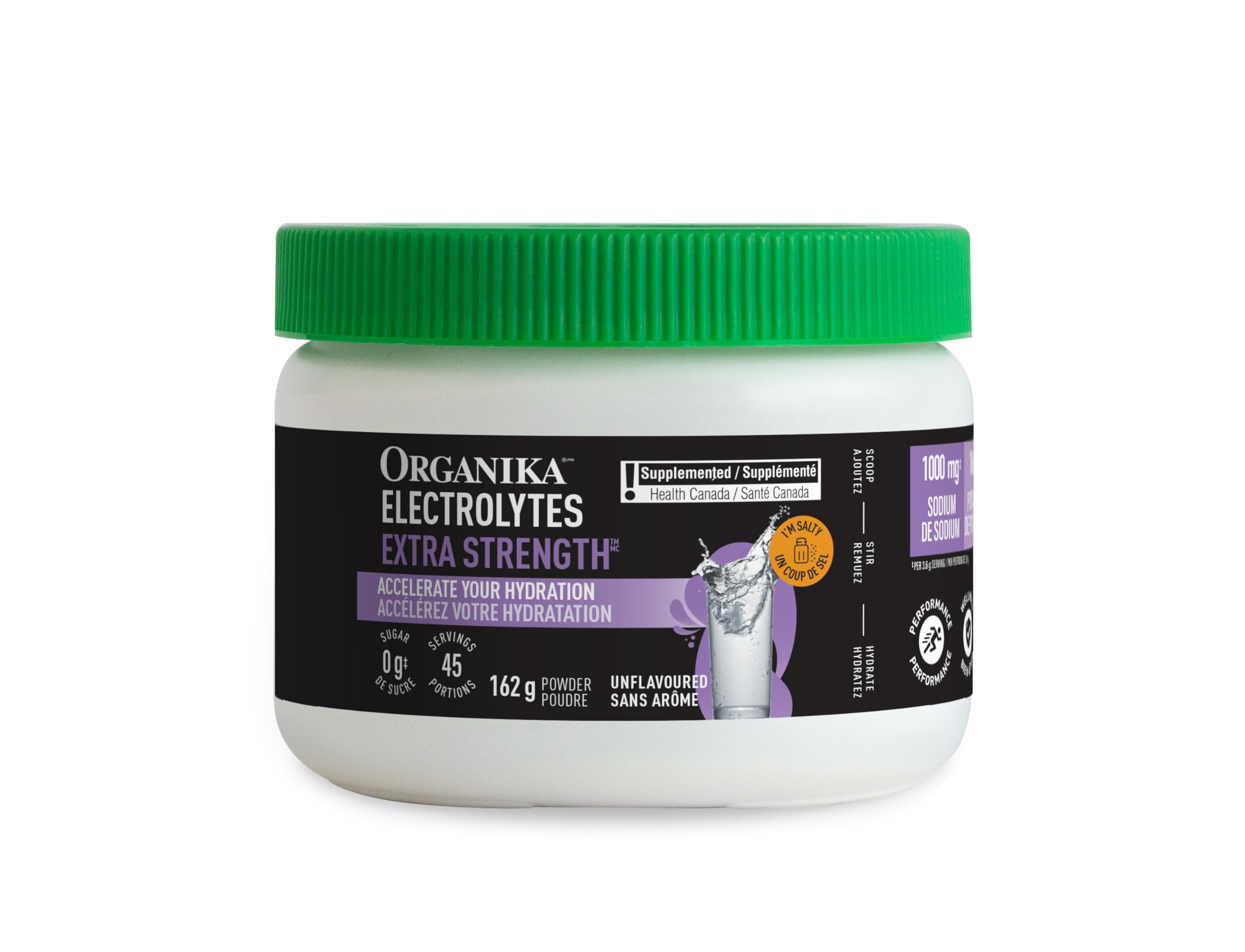Organika Electrolytes Extra-Strength Powder- Unflavoured- High in ...