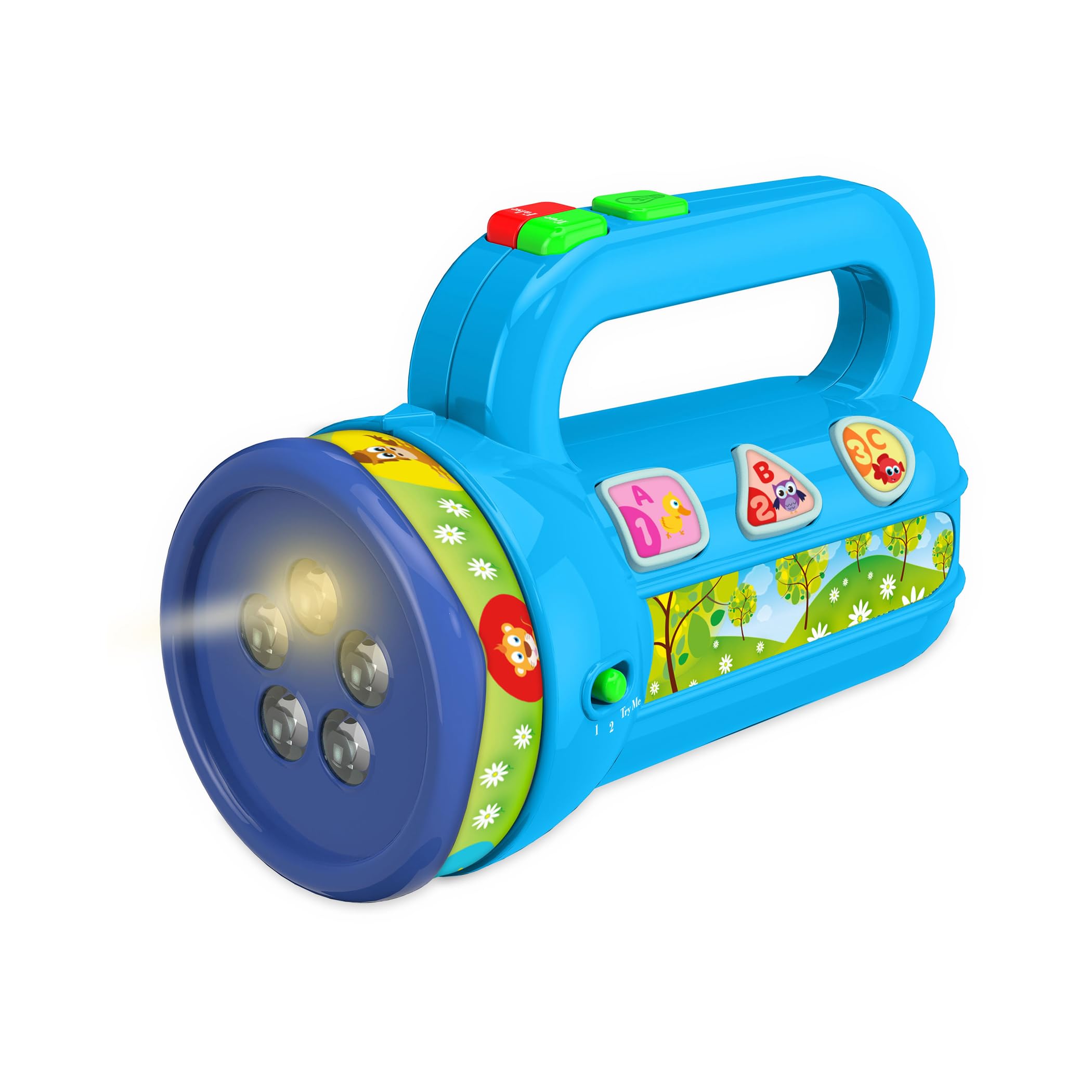 Interactive Kids Learning Light Up Torch Toy Fun Learning Teaches ...