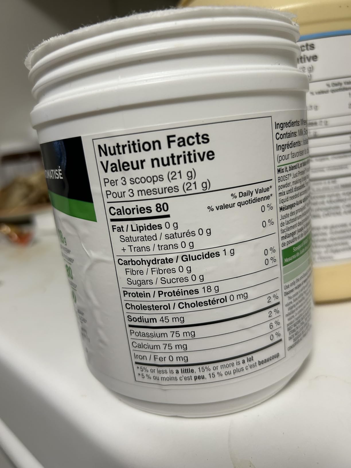 Boost JUST Protein Unflavoured Instant Whey Protein Isolate Powder, 227 ...