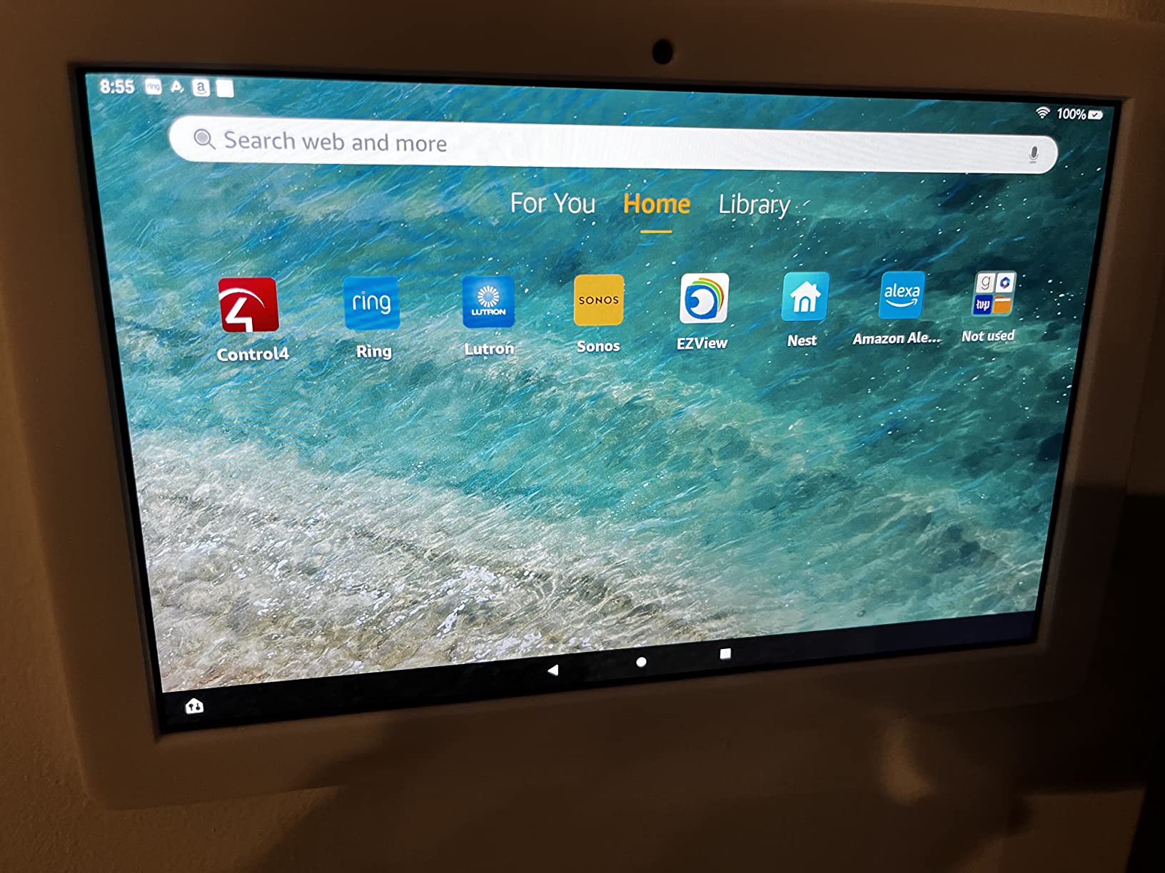 Amazon.com: Wall Mount Kit for Amazon Fire HD 10 Tablet with Charging ...