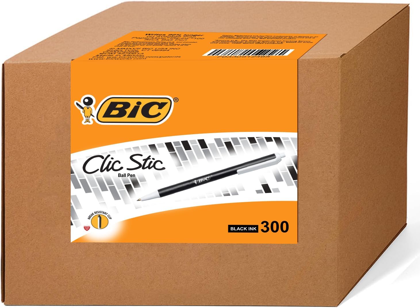 Amazon.com : BIC Clic Stic Pens - Bulk Pack of 300 Retractable Pens ...