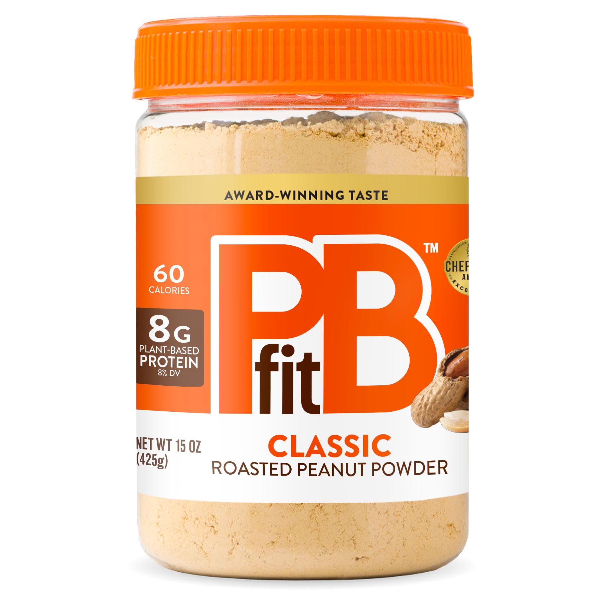 Amazon.com : PBfit 15 Ounce Classic Peanut Butter Powder, Powdered ...