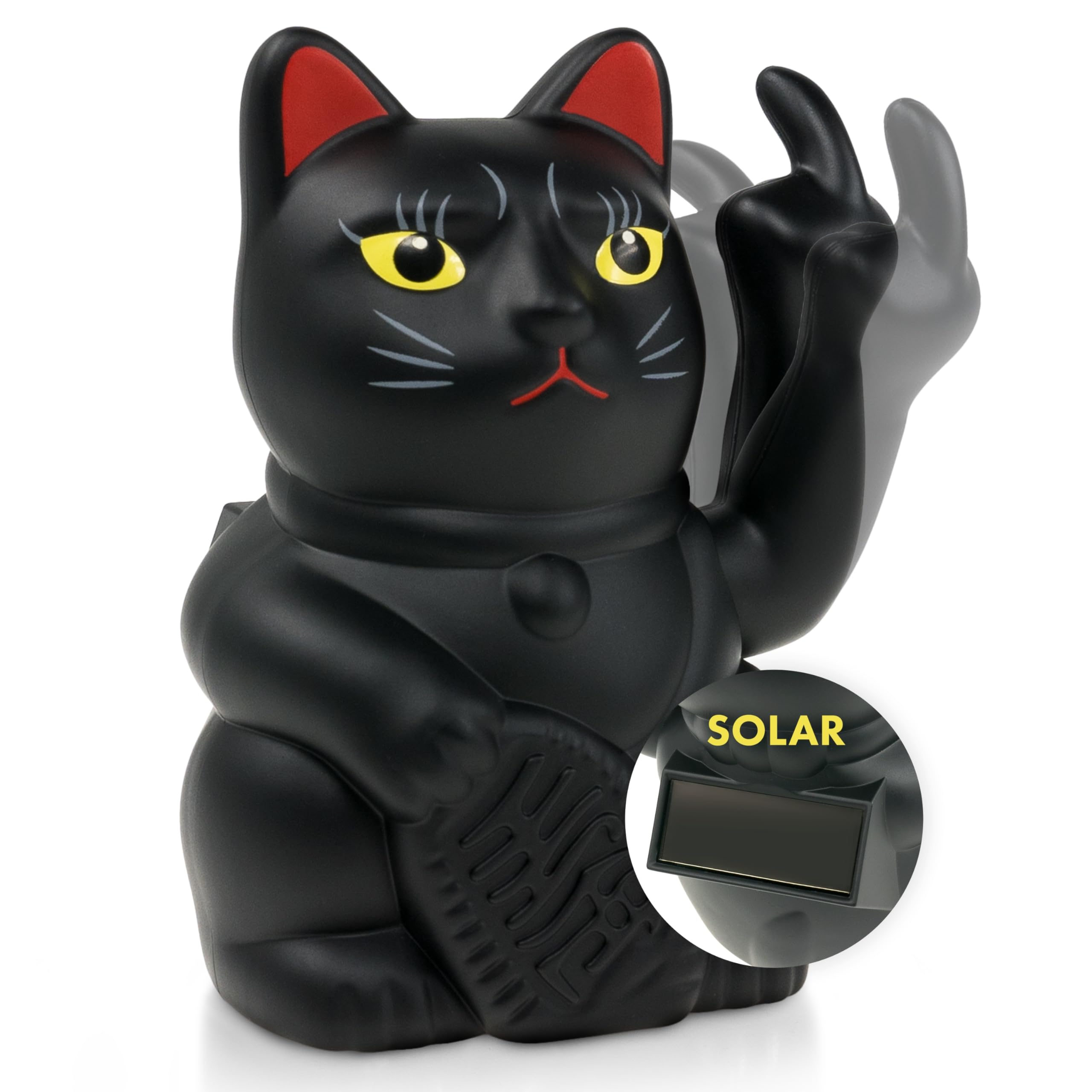 ANGRY CAT Mini Japanese Lucky Cat – Funny Wobble Figure with Stink ...