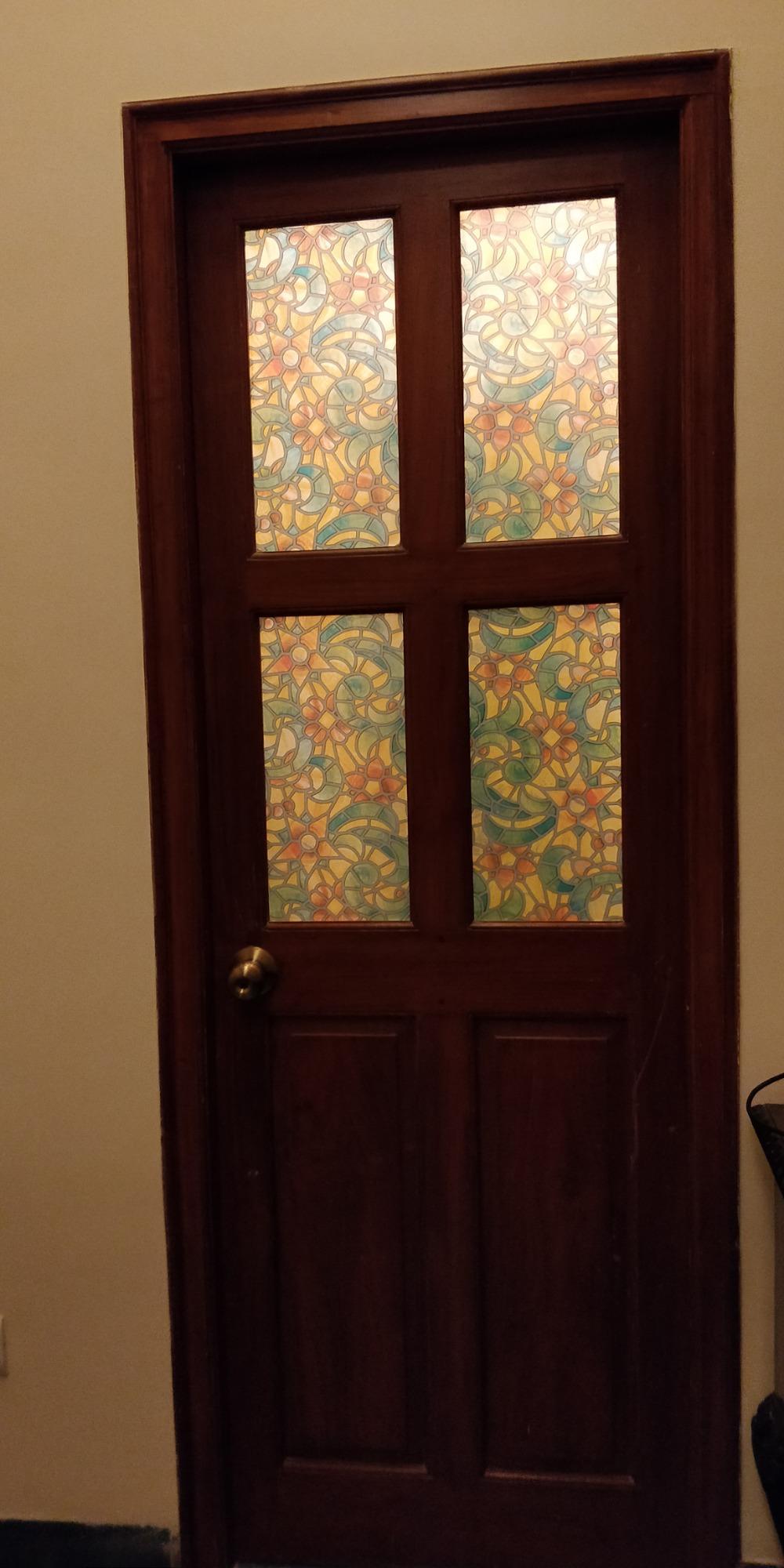 Buy JAAMSO ROYALS fluted glass film, window sticker, glass wallpaper ...