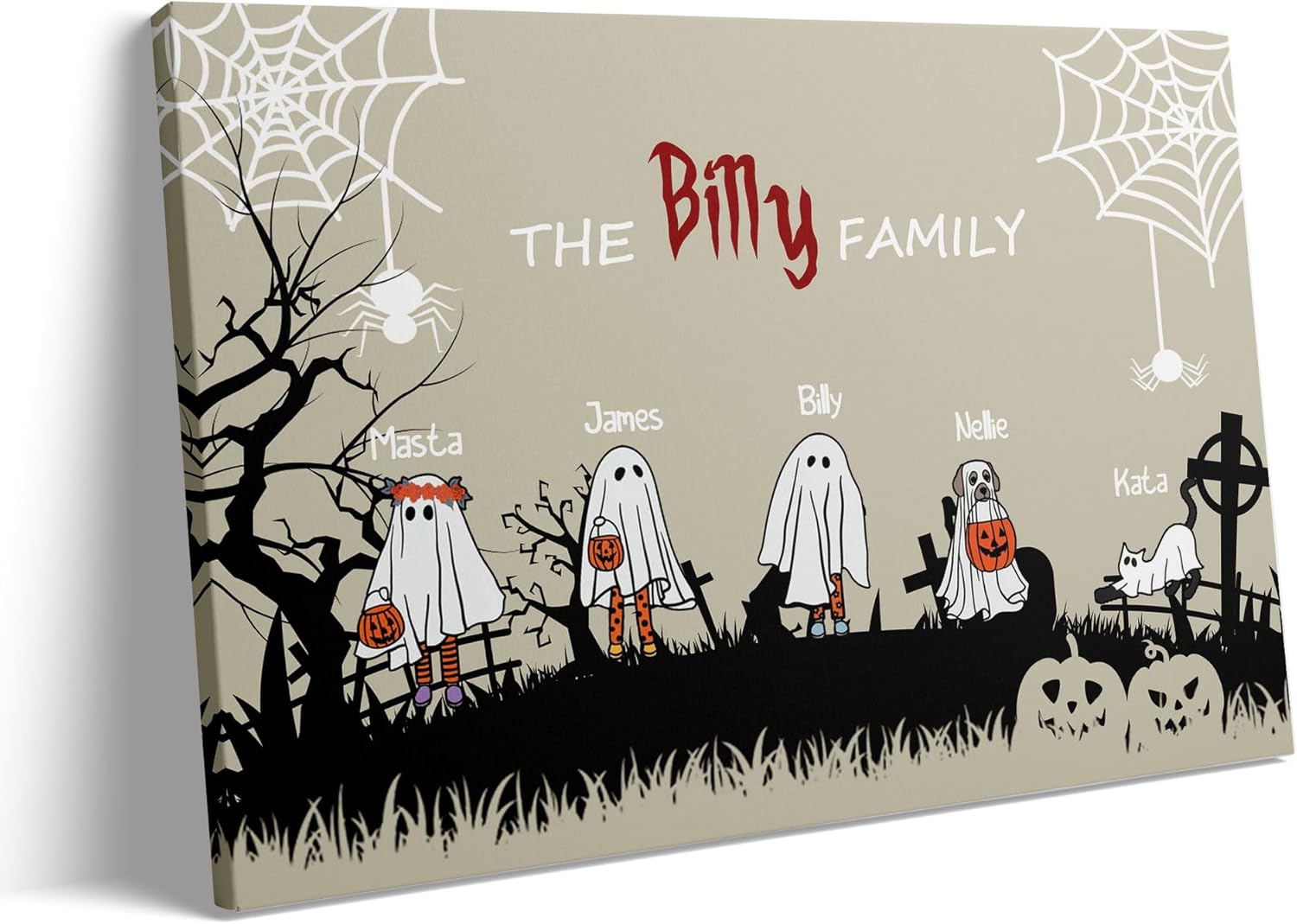 Amazon.com: ZBAN Halloween Themed Gifts Personalized Halloween Family Portrait Decorations ...
