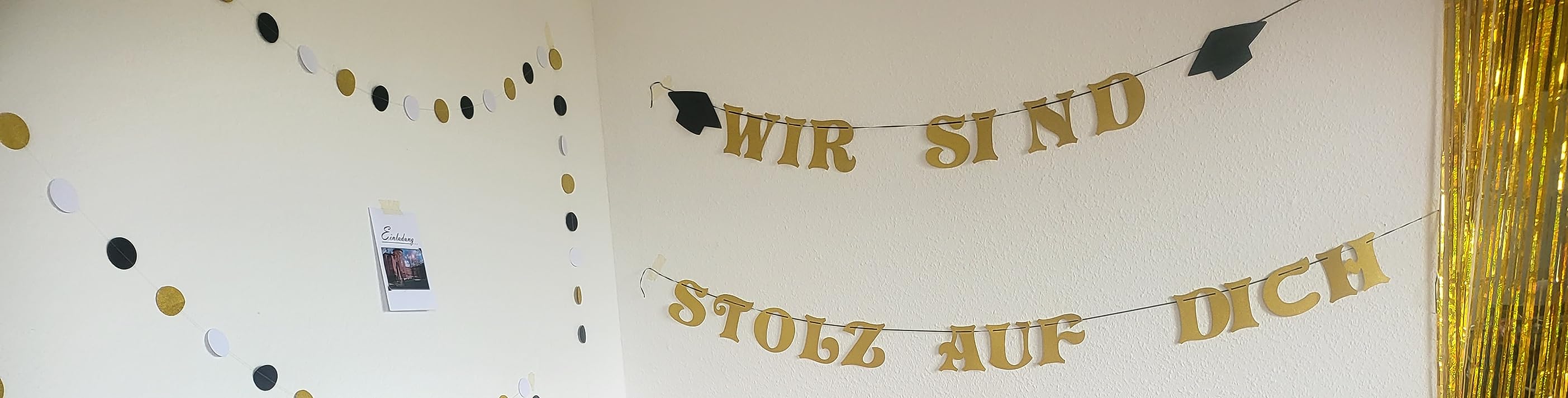 Abschluss Deko Wir Sind Stolz Auf Dich Girlande Banner Abschluss ...