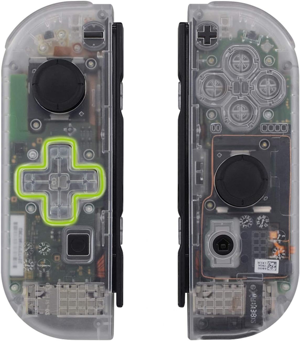 Amazon.com: eXtremeRate Transparent Clear Joycon Handheld Controller ...