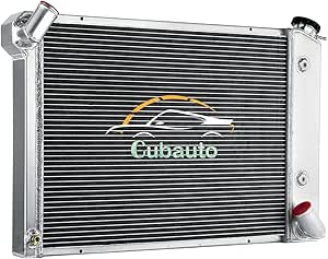 Amazon.com: Cubauto 4 Row Aluminum Radiator Replacement for 1966-1968 ...