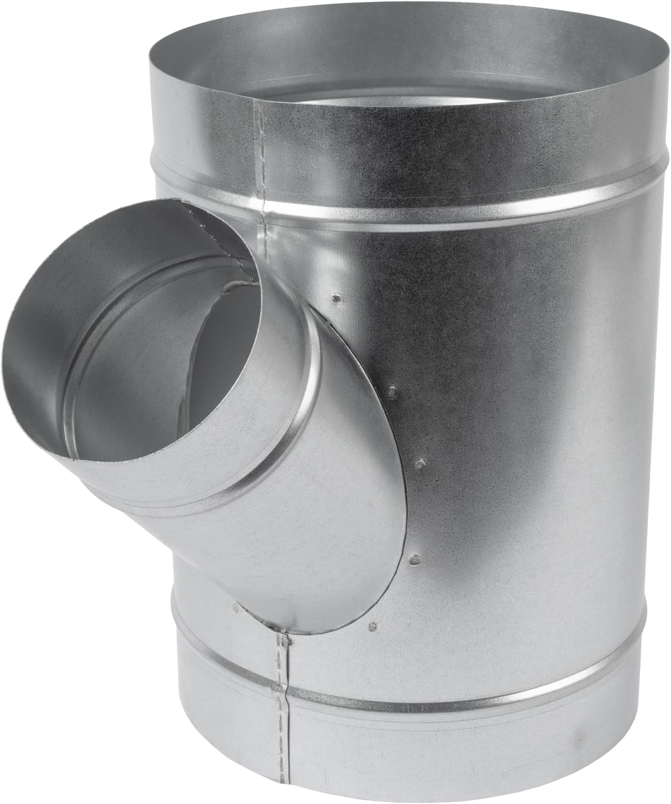 HVAC OV 45° Degree Ø8 x 8 x 4 Inch Wye-Shape Duct Splitter - Metal 3 ...