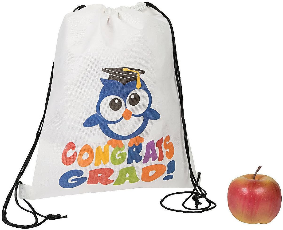 Amazon.com: Fun Express Congrats Grad Drawstring Backpack for ...