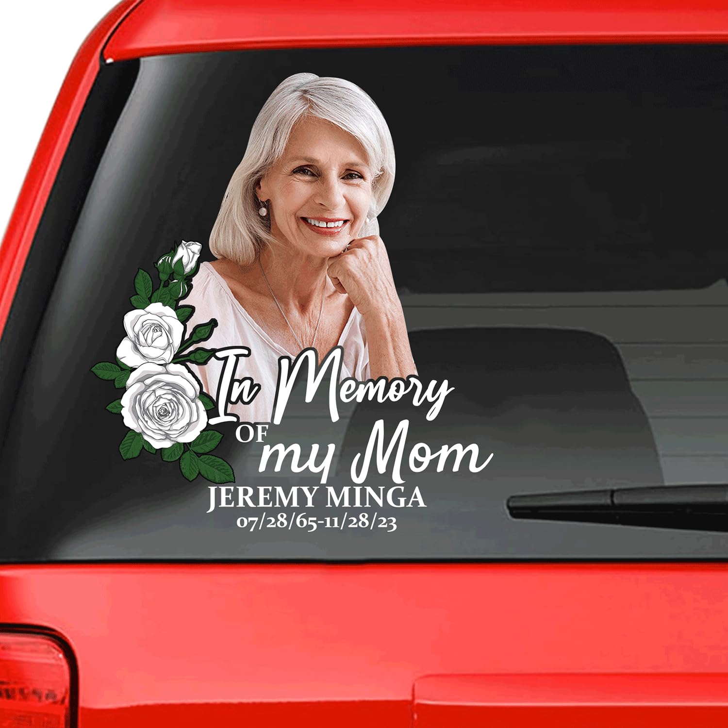 Amazon.com - in Memory Personalized Decal. Loss of Loved One Car ...