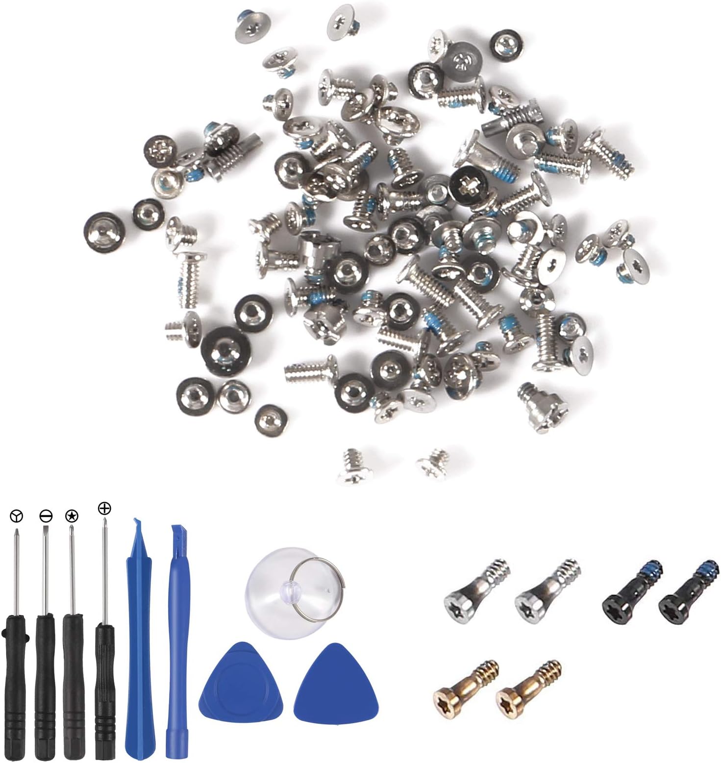 Amazon.com: Replacement Full Set Screws Compatible for iPhone X with ...