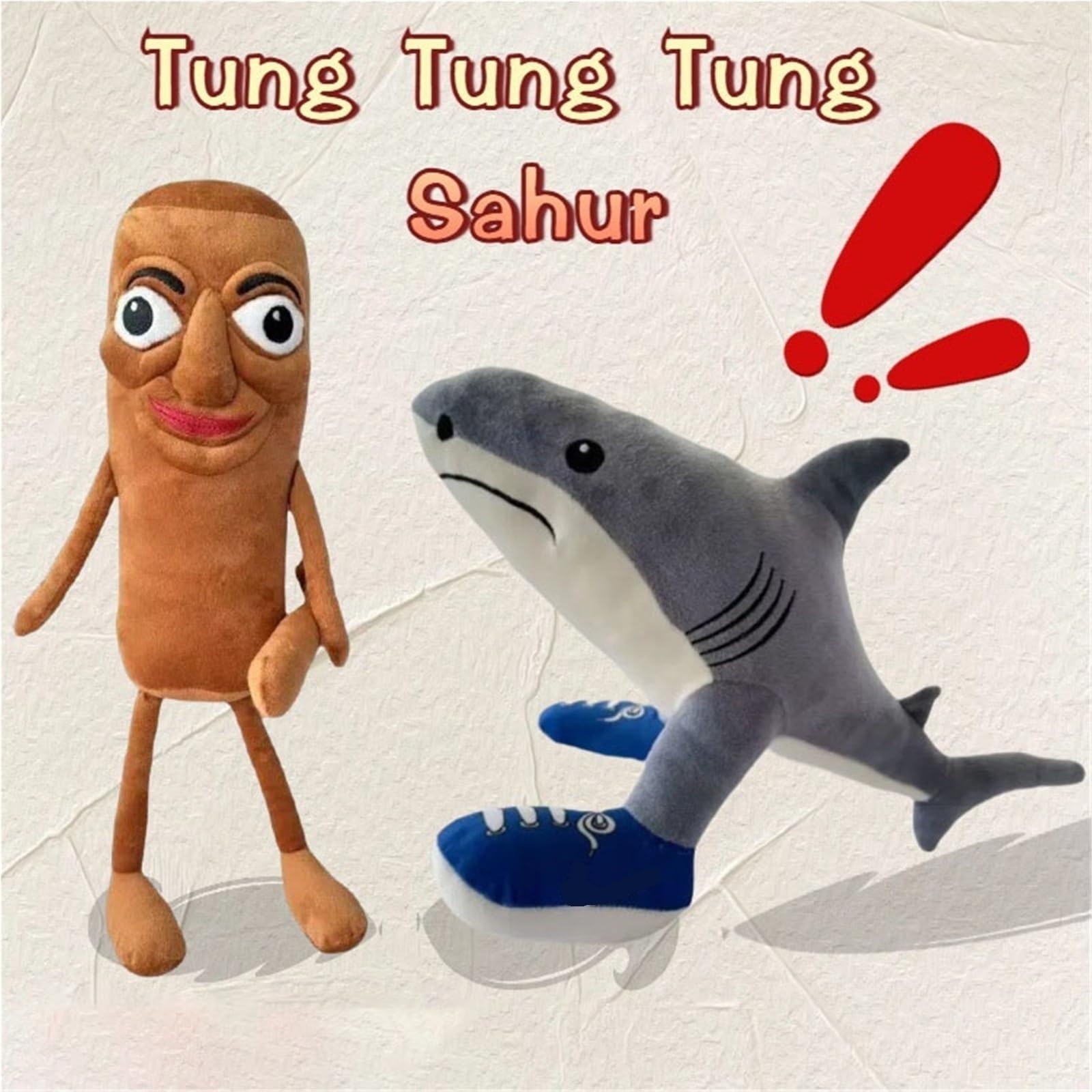 Internet Meme Merchandise Tung Tung Tung Sahur Plush Set - Italian ...