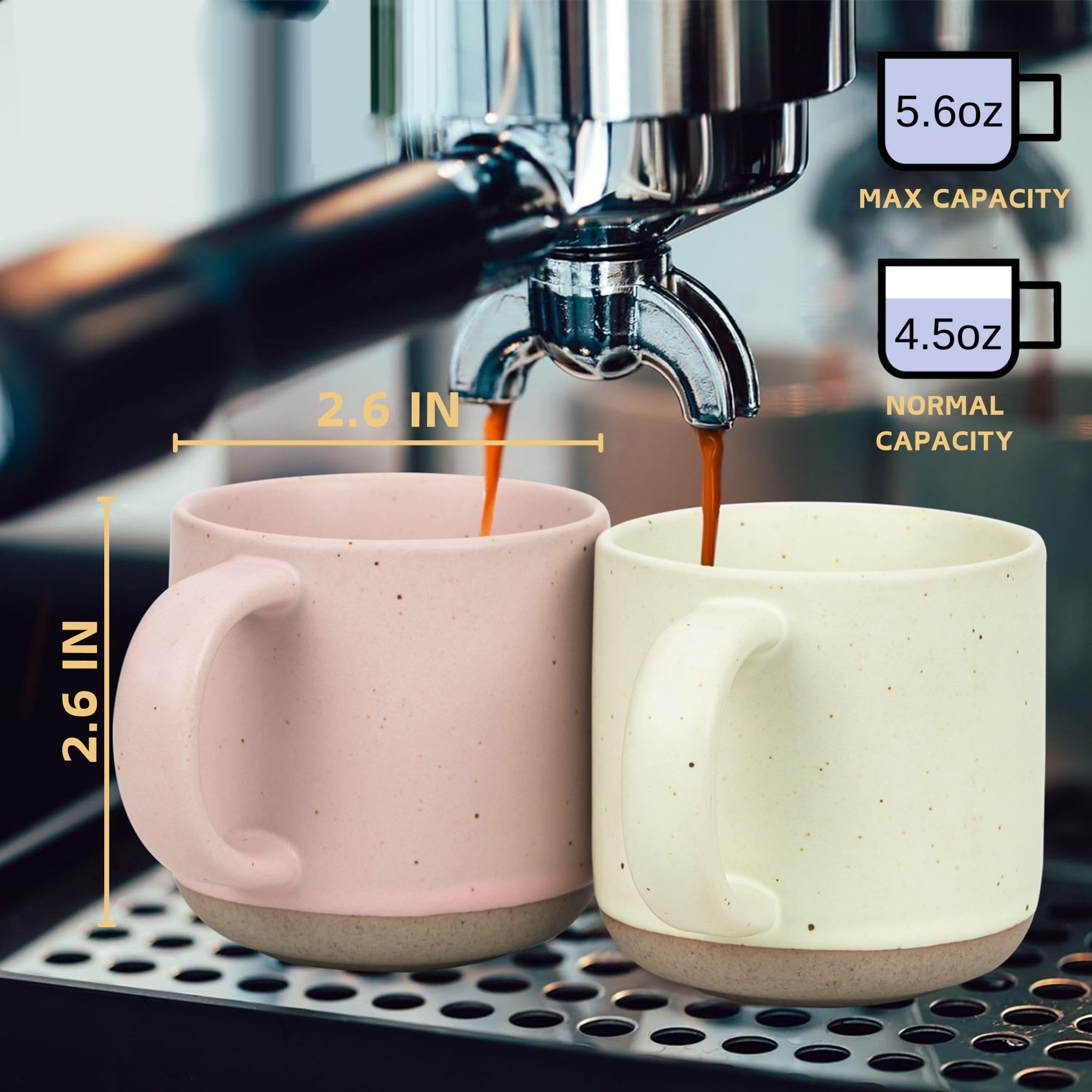 Snapklik.com : Hywisnok Morandi Color Ceramic Mini Espresso Cups Set Of ...