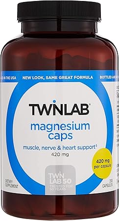 Amazon.com: Twinlab Magnesium Caps – High Absorption Magnesium ...