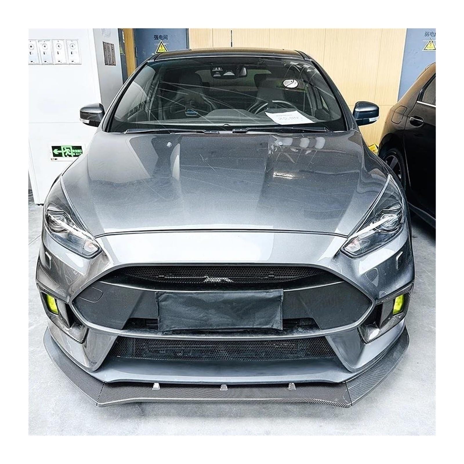 ABS Body Kit Lip Spoiler For Ford Focus RS MK3 (2015-2018) – Glossy ...