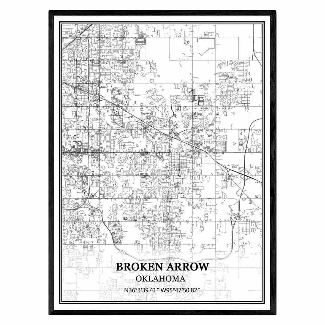 Broken Arrow Oklahoma Map