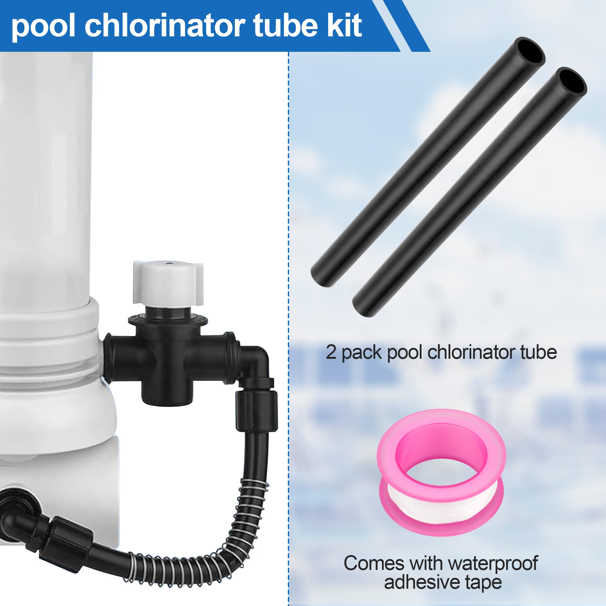 Snapklik.com : PVC Flexible Pool Chlorinator Tubes - For Rainbow 320