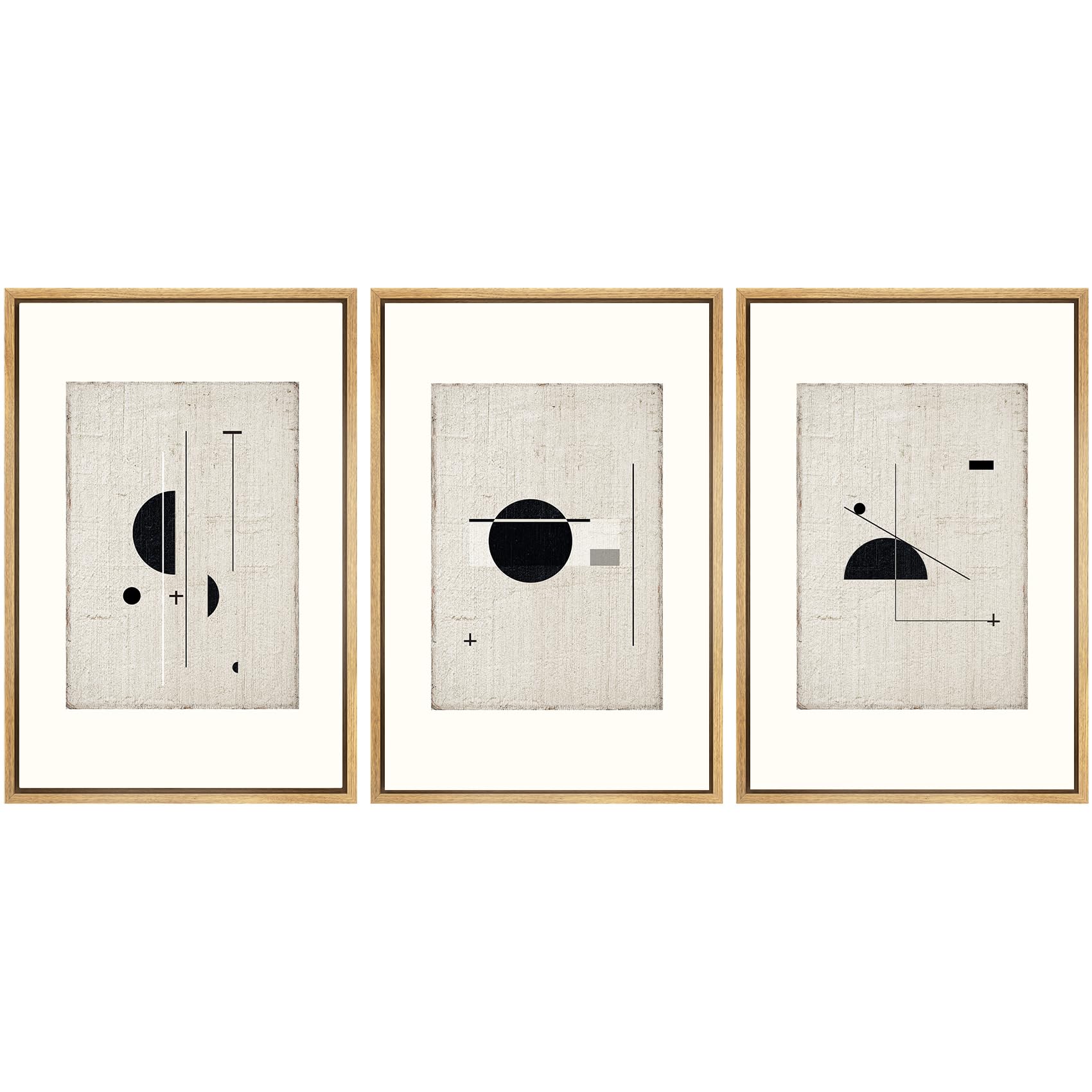 Amazon.com: SIGNWIN Framed Canvas Print Wall Art Set Mid-Century Modern ...
