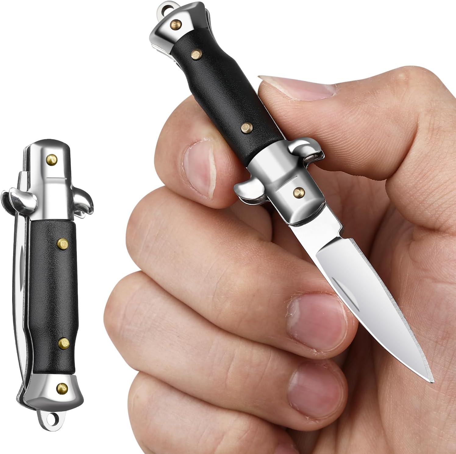 Amazon.com: Joycube Titanium Alloy Small Keychain Knife, Mini Pocket ...