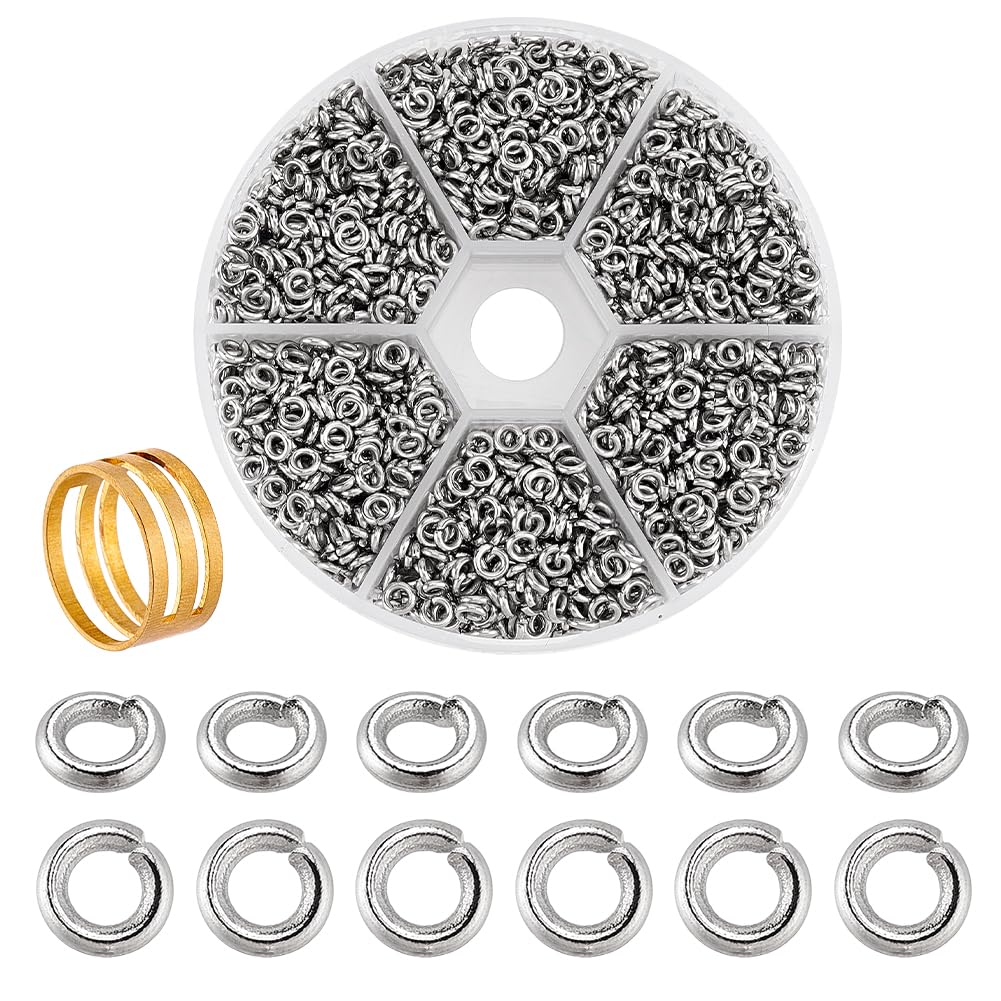 Amazon.com: PH PandaHall 304 Stainless Steel Jump Ring, 2400pcs Open ...
