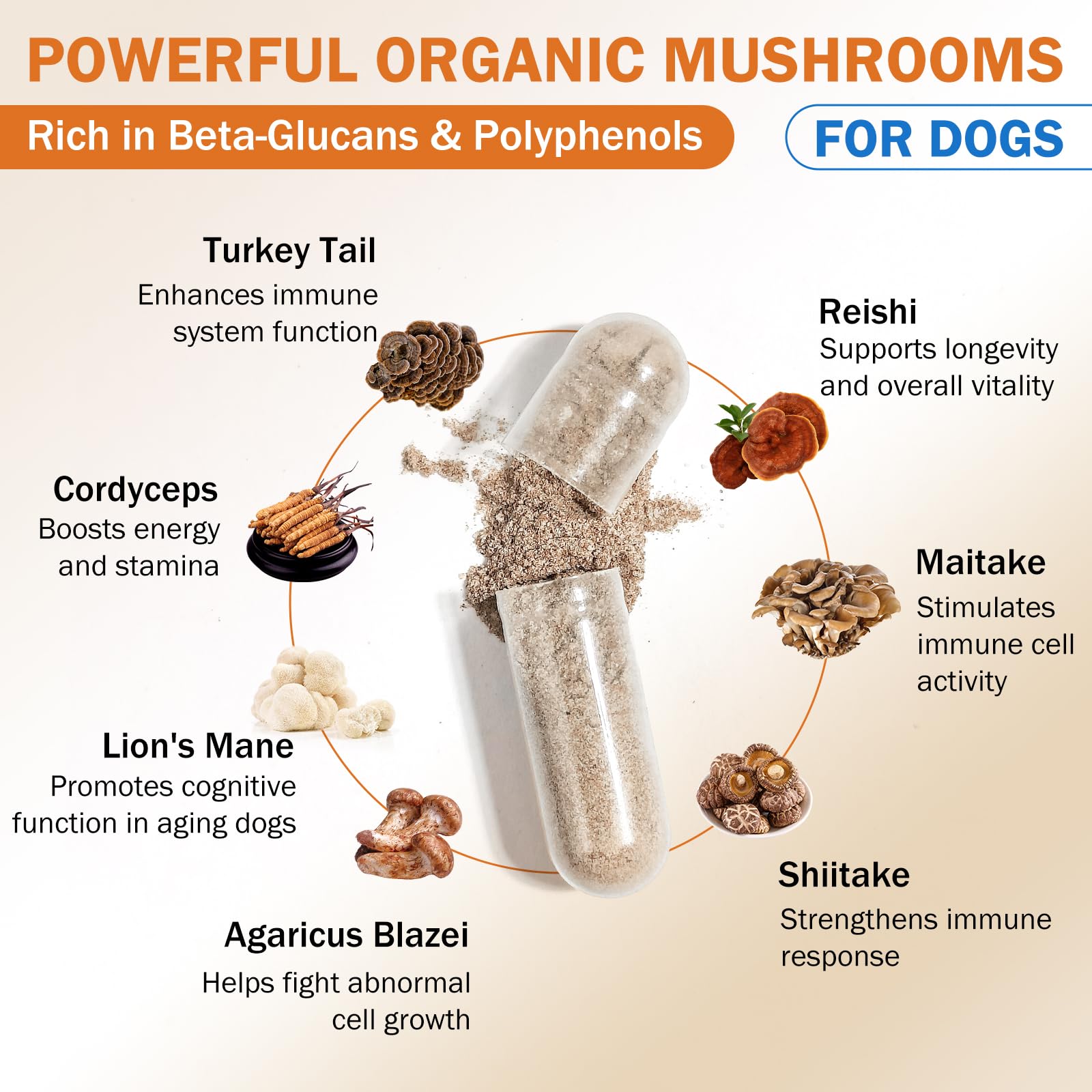 Snapklik.com : Dog Mushroom Supplement Guard For Lumps And Bumps ...