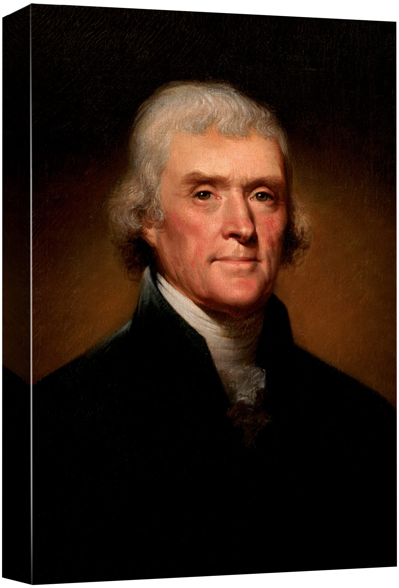 Amazon.com: wall26 - Portrait of Thomas Jefferson by Rembrandt Peale ...