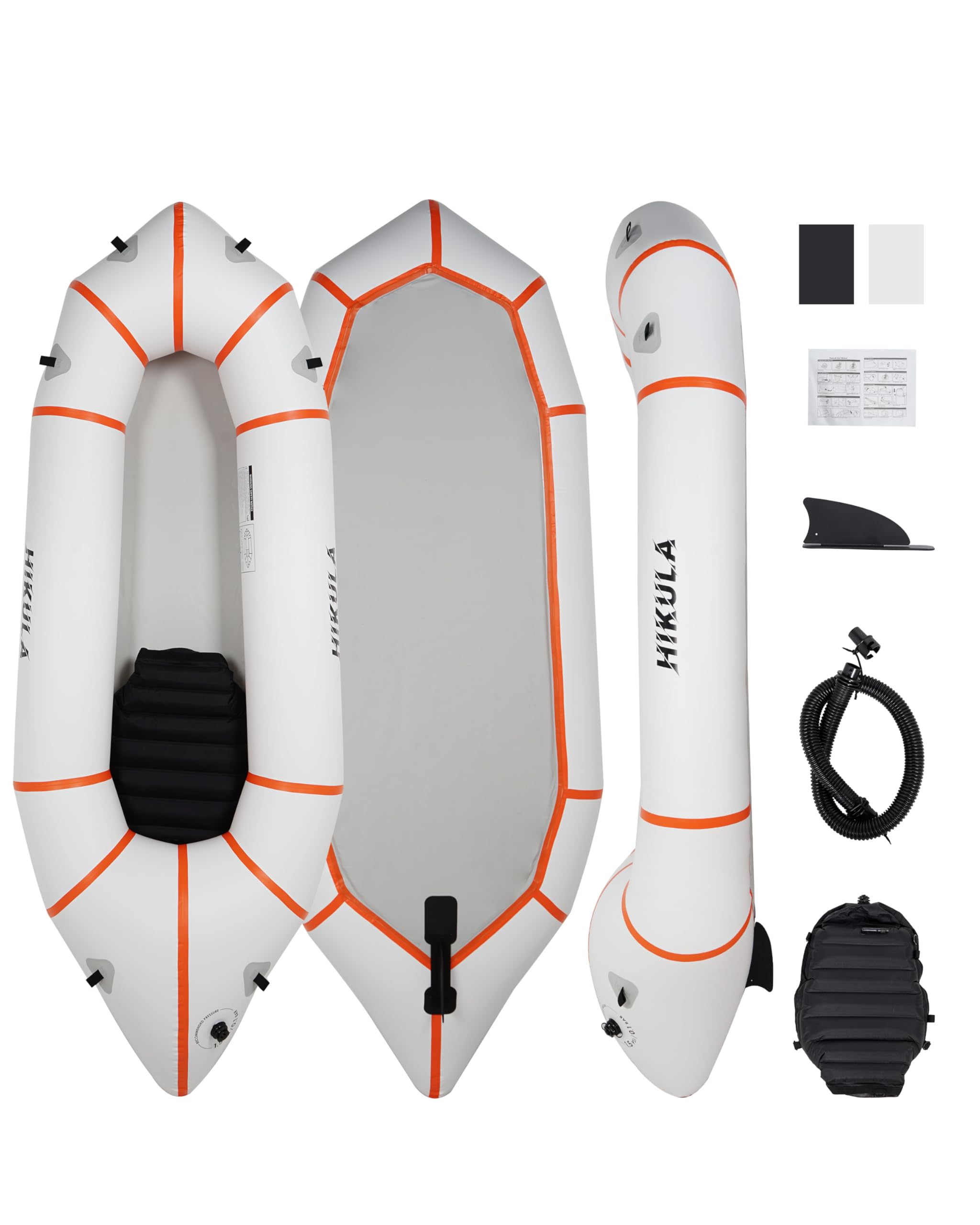 Snapklik.com : HIKULA Lightweight Packraft TPU - Inflatable Kayak For ...