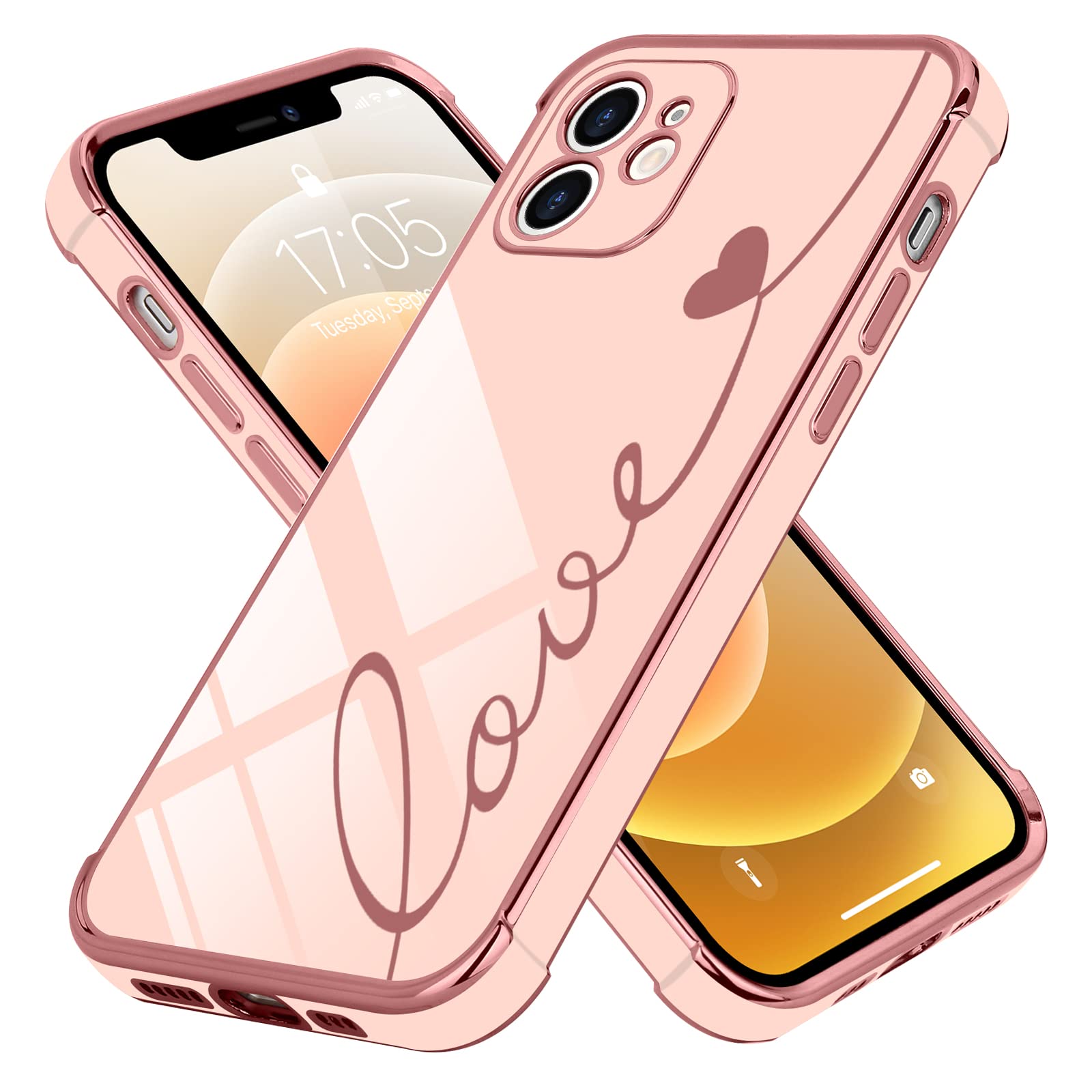Amazon.com: LCHULLE Compatible with iPhone 12 Case for Women Girls ...