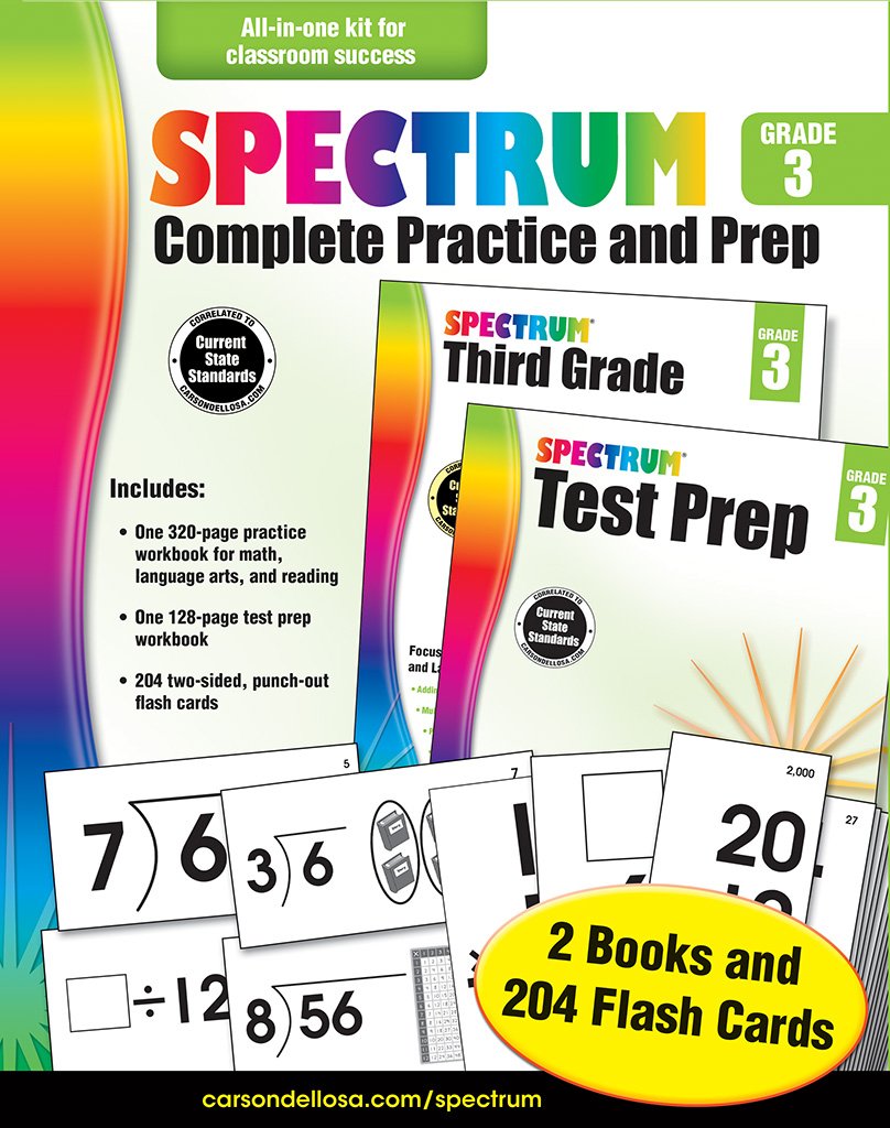 Spectrum Complete Practice and Prep, Grade 3: Spectrum, Carson-Dellosa ...