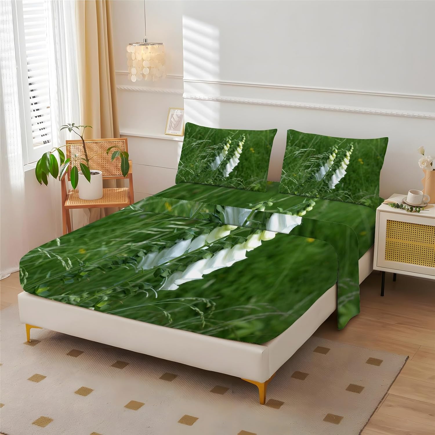 Amazon.com: Lily of The Valley Full Size Sheet Sets - Flowers Bed ...