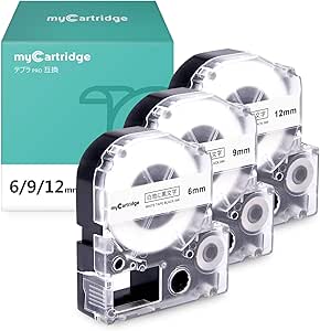 Amazon.co.jp: myCartridge King Jim ss6k ss9k ss12k Tepra 6mm Tepra 9mm Tepra 0.55 inch (12 mm ...