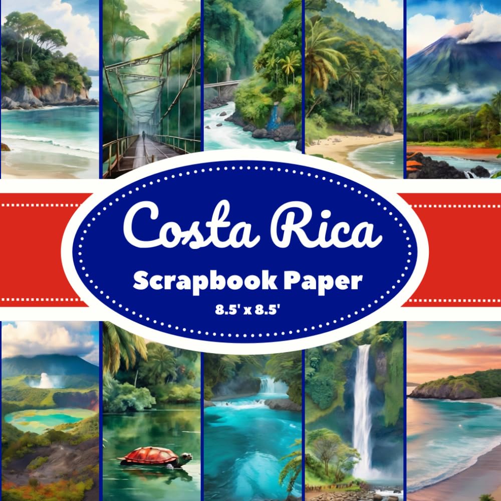 Costa Rica Scrapbook Paper: Scrapbooking Paper For Craft and DIY ...